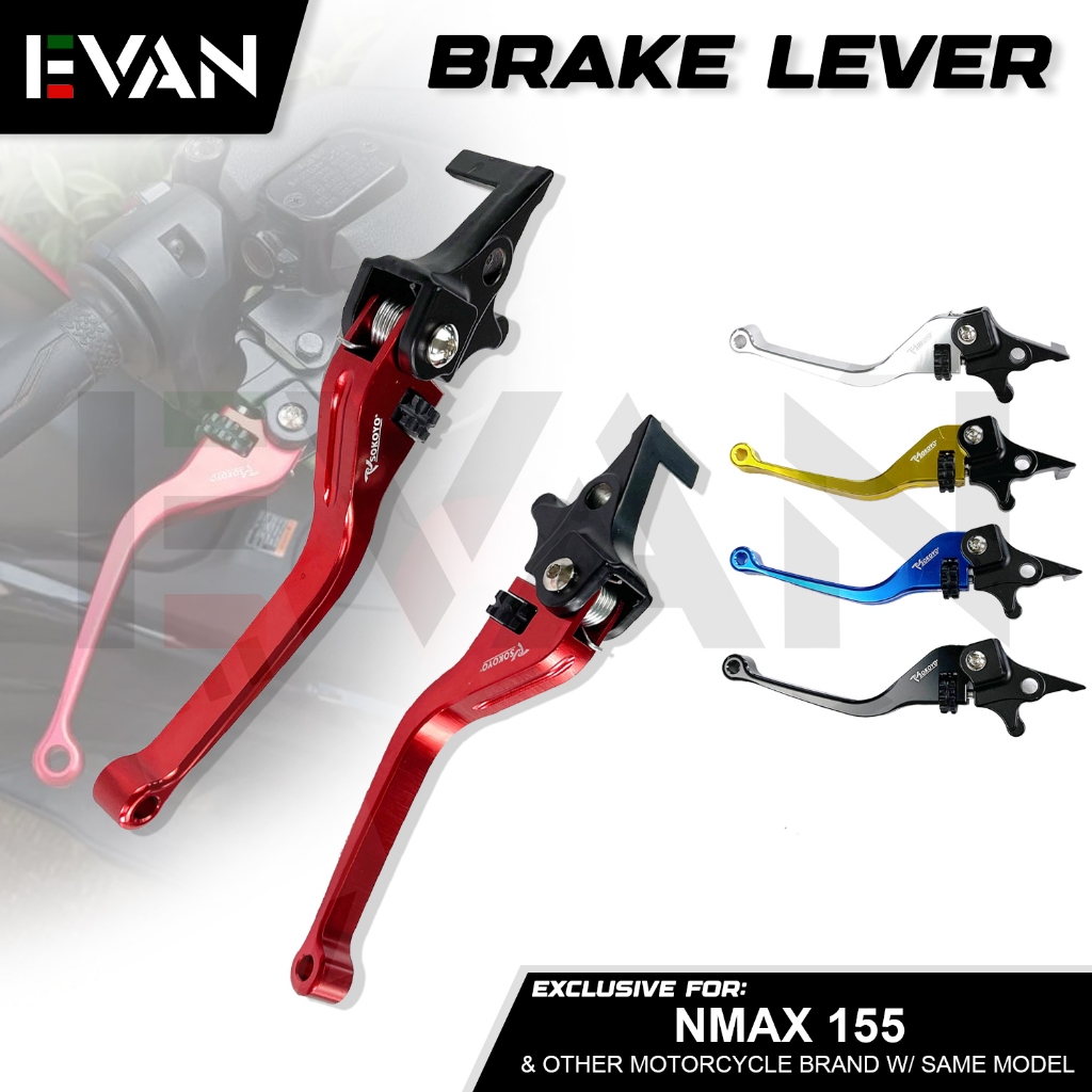 Brake Lever For Nmax 155 v1/v2/ LH/RH CNC Alloy (Set) Made in Thailand ...