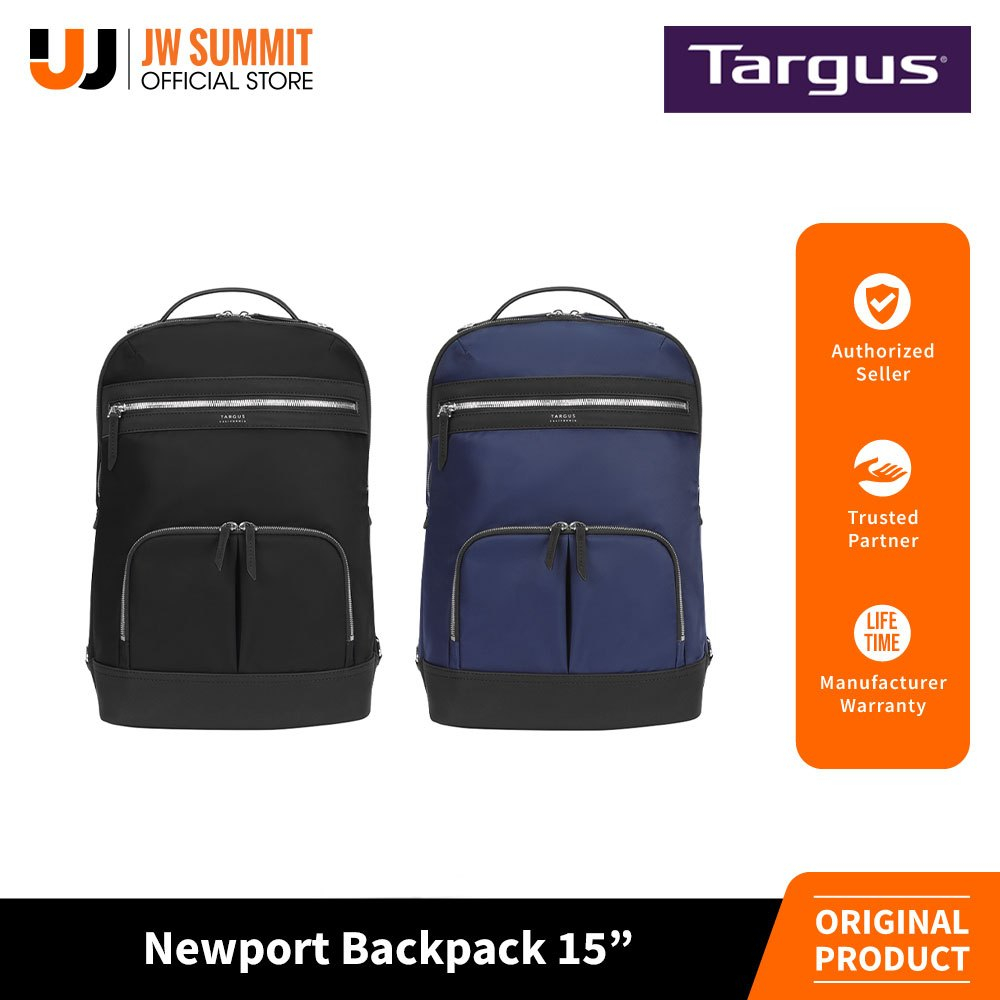 Targus Newport Backpack 15” High Density Water Repellent Backpack ...