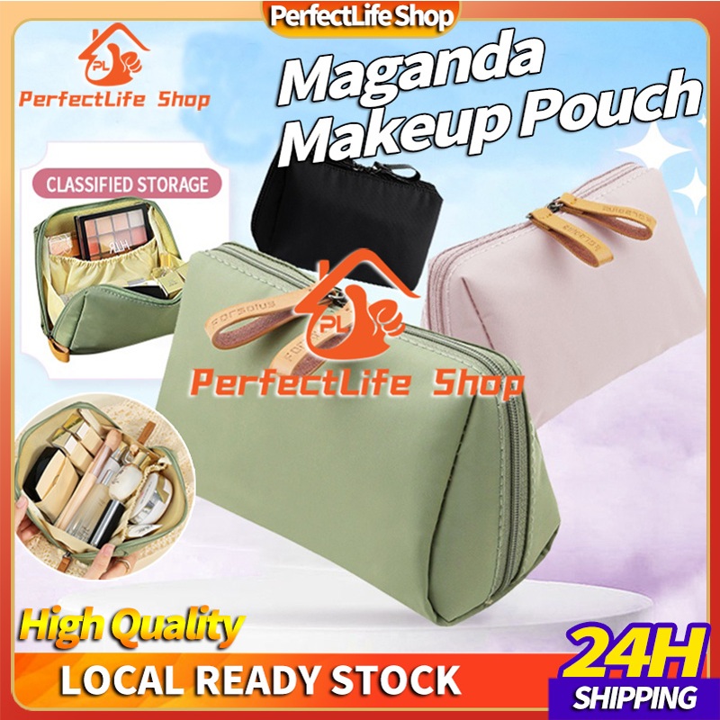 PL Cosmetic Bag Makeup Pouch Organizer Travel Make Up Pouch Bag Casual Wash Pouch Makeup Bag ...