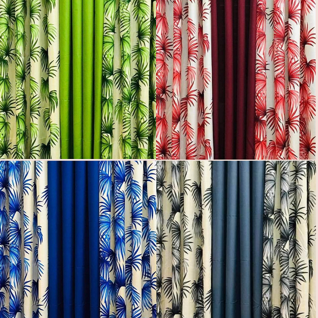 MM 3in1 Set Elegant Ring Curtain Window/ Kurtina sa Door/ Modern Home ...