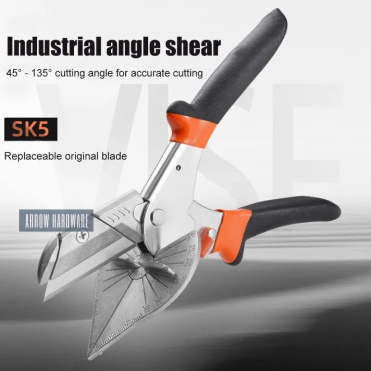 Miter Shears Adjustable 45-135° Sharp Trunking Shears Wood Plastic ...