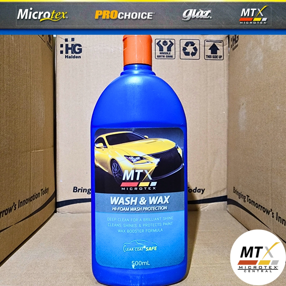 Microtex MTX Car Shampoo Wash & Wax 500ml | Shopee Philippines