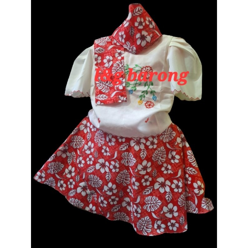linggo ng wika filipiniana 1 set kids and adult pang sayaw | Shopee ...