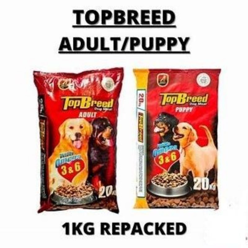 TOP BREED DOG FOOD 1KG REPACKED | Shopee Philippines