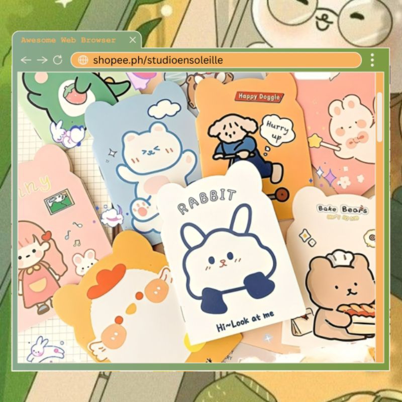 Kawaii Mini Notebook (Random Design) | Shopee Philippines