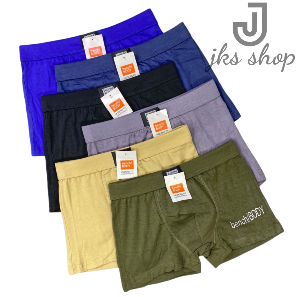 COD 3pcs/6pcs Plain Boxer Brief high quality 100% cotton for Men ...