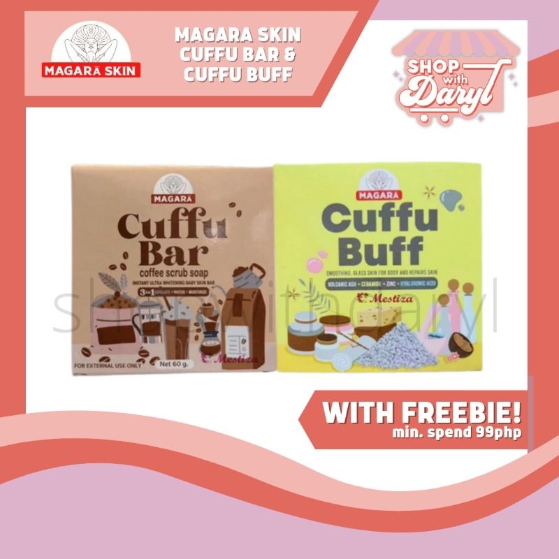 [ON HAND] MAGARA SKIN Cuffu Bar and Cuffu Buff (Coffe Scrub Soap and ...