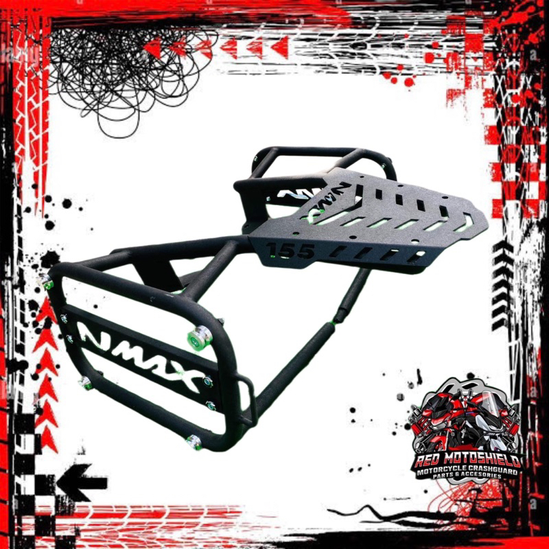 REDMOTOSHIELD NMAX V1/V2 TOPBOX BRACKET W/ SIDE PANNIER BRACKET ...