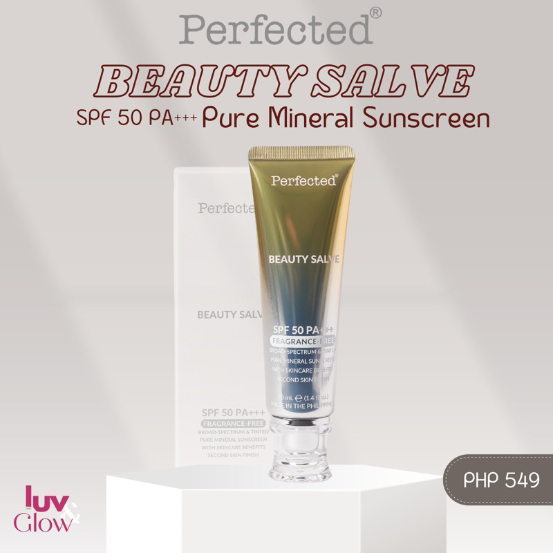 Pure Mineral Sunscreen Perfected Beauty Salve SPF50 PA++ (Sunscreen ...