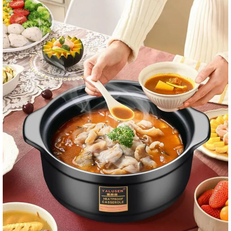 Casserole high temperature soup pot large capacity ceramic pot open ...