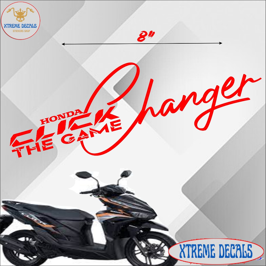honda click game changer sticker waterproof | Shopee Philippines
