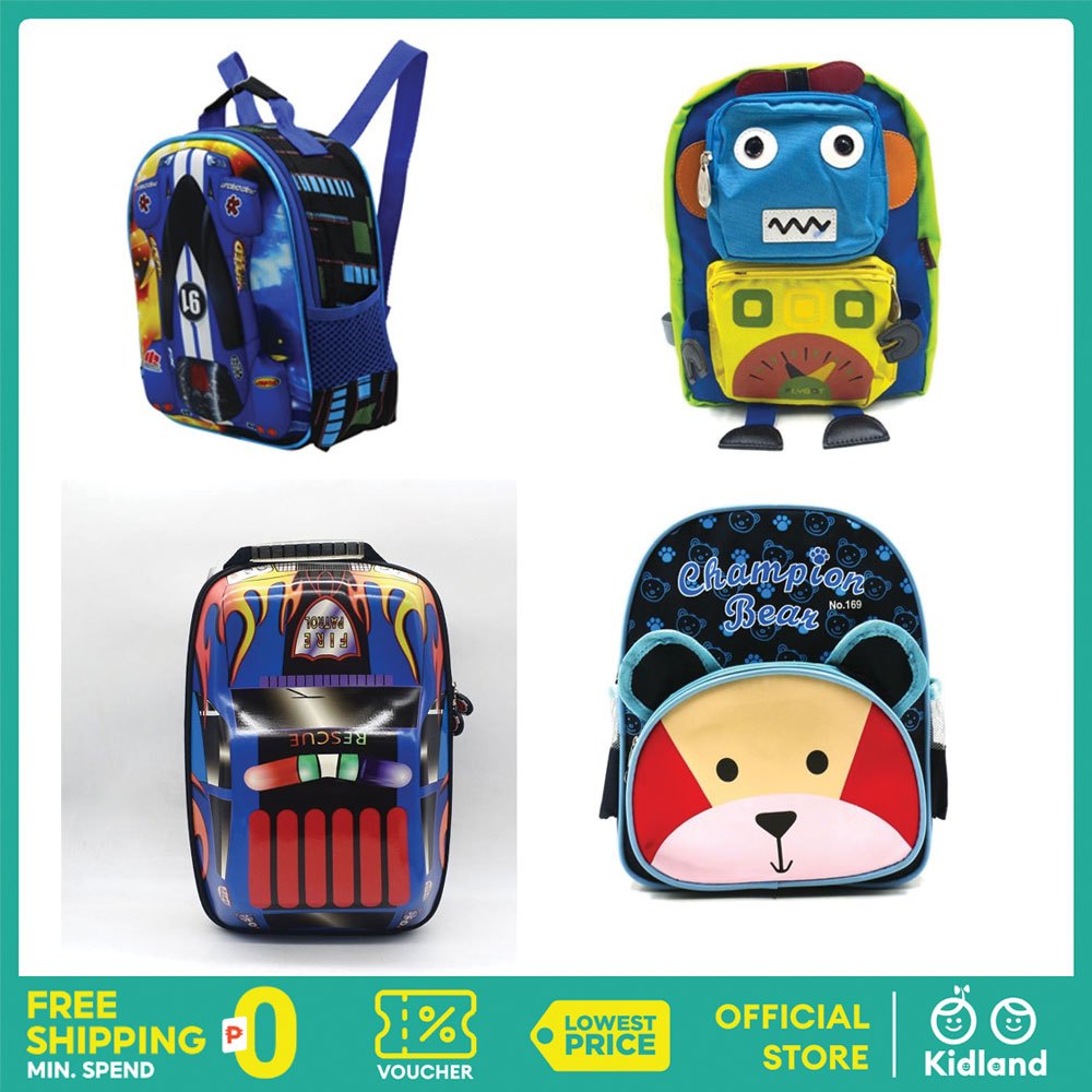 Kidland Animal Mini School Bag/Backpack for Kids Girl/Boy Unisex Cute ...