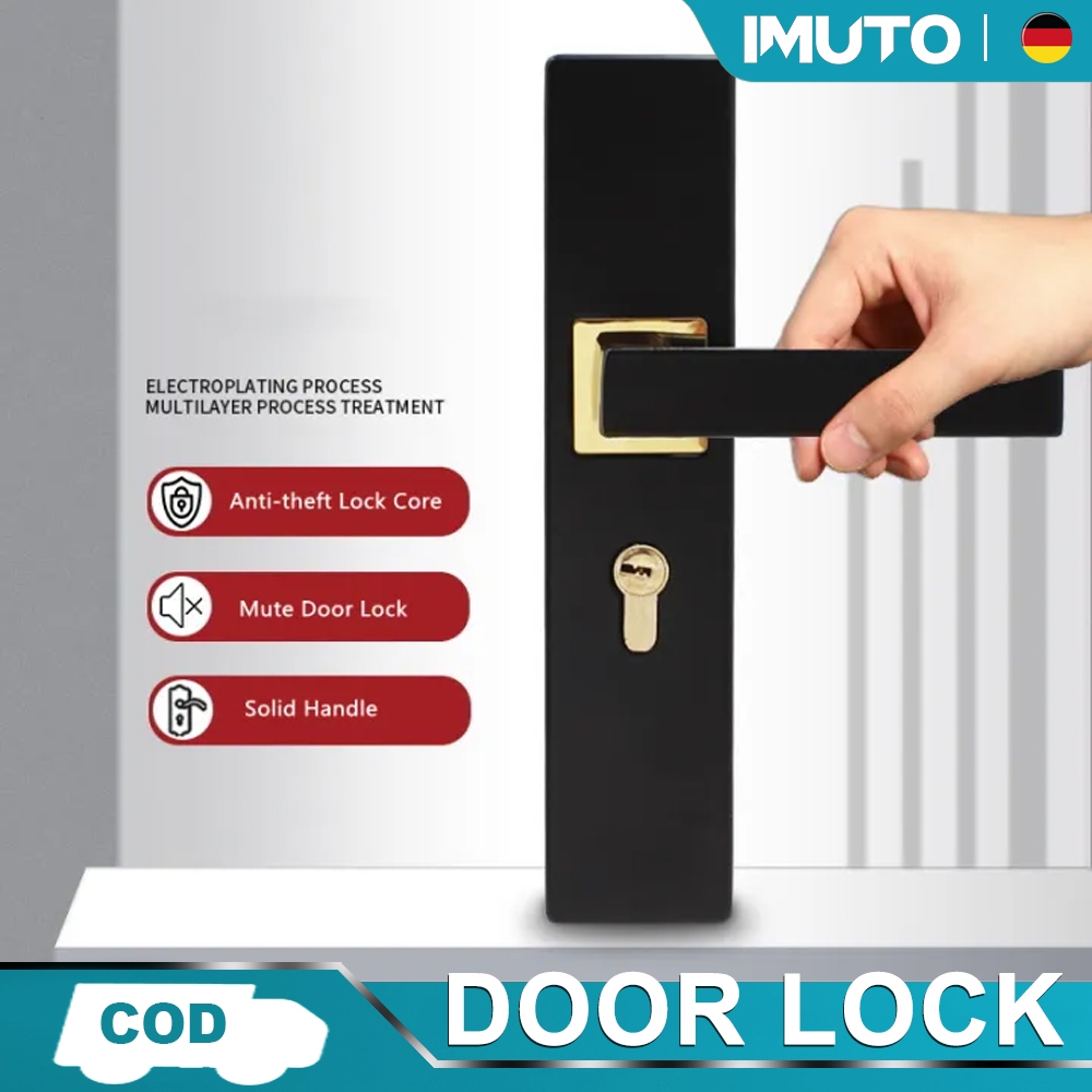 Door Lock With Key Master Door Bedroom Lock Double Wood Door Lock ...