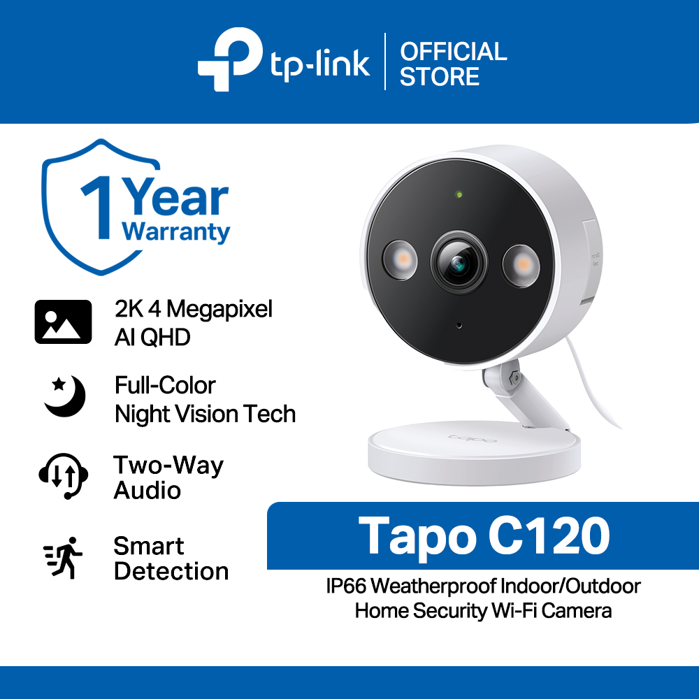 (NEW ARRIVAL) TP-Link Tapo C120 Tapo Indoor/Outdoor Wi-Fi Home Security Camera | Shopee Philippines
