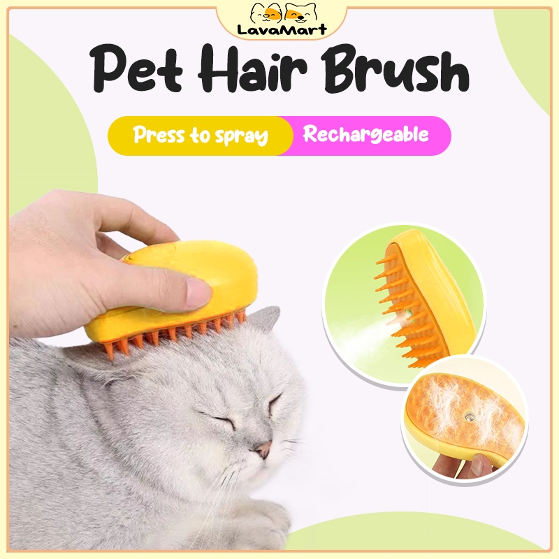 3 in 1 Pet Spray Comb Dog Brush Electric Steam Spray Cat Comb Pet Hair ...