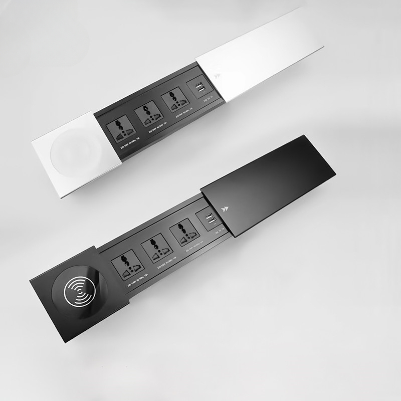 Embedded desktop socket side sliding hidden socket with conference table socket | Shopee Philippines