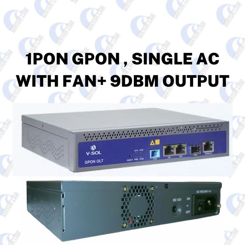 VSOL 1PON GPON , Single AC with FAN +9dbm output | Shopee Philippines
