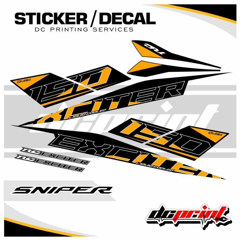 Sniper 150 Exciter Decal Sticker | Shopee Philippines