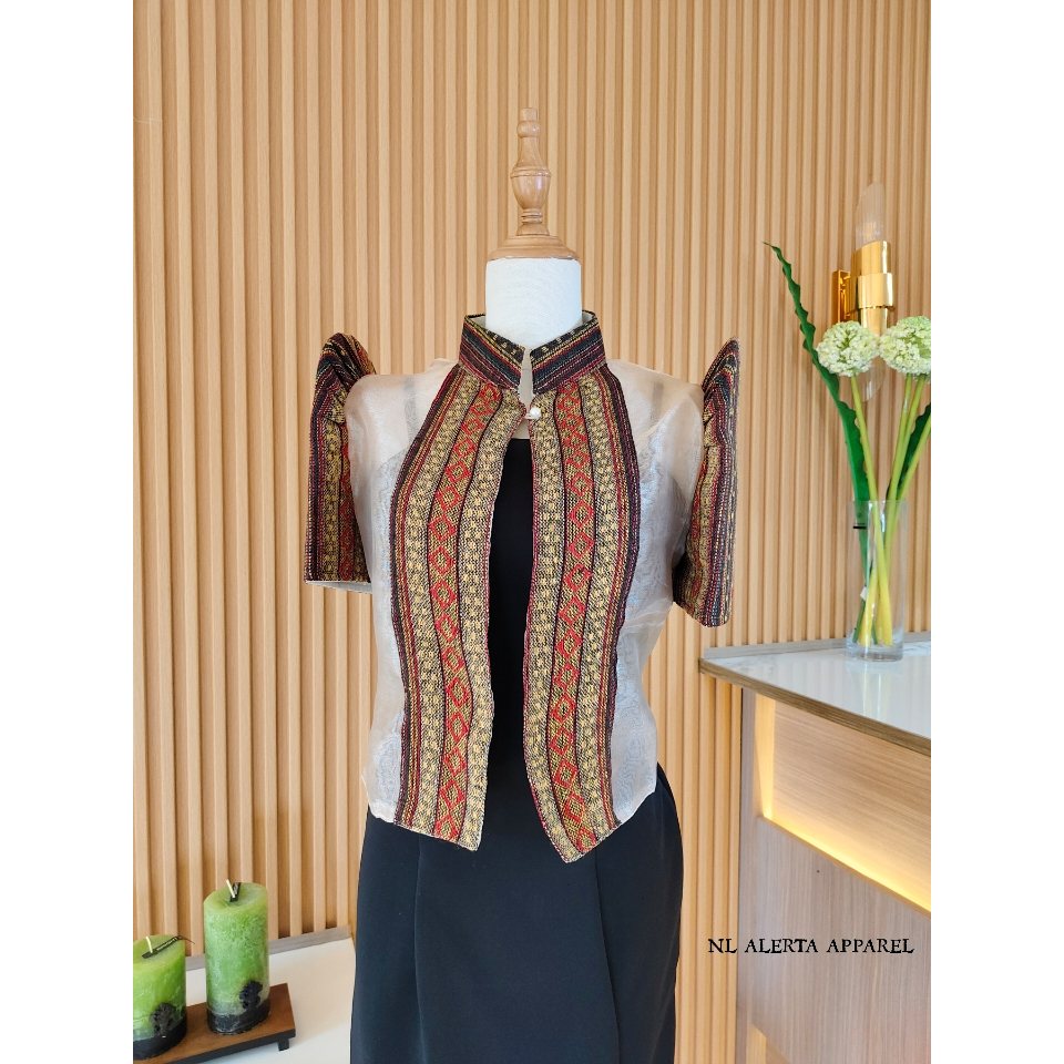 MODERN FILIPINIANA ETHNIC BOLERO BARONG FOR WOMEN | Shopee Philippines