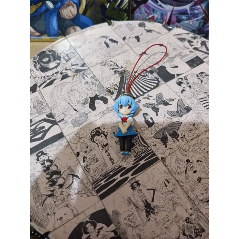 Authentic Rei Ayanami of Evangelion Keychain Strap Figure | Shopee ...