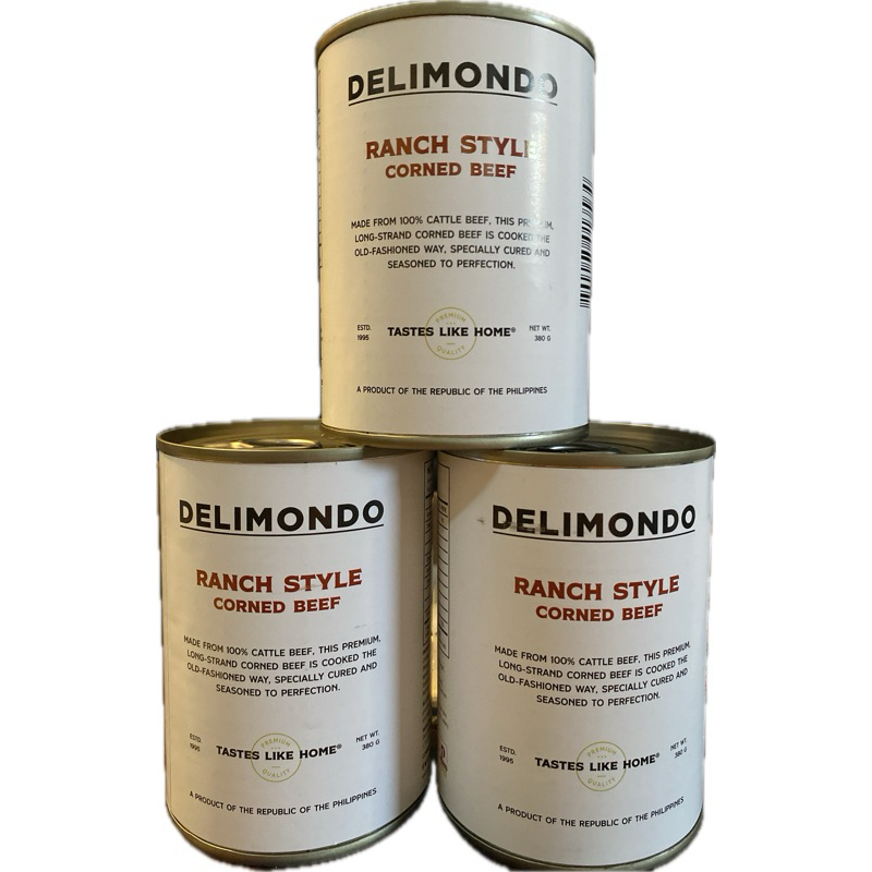 Delimondo Ranch Style Corned Beef 380g | Shopee Philippines