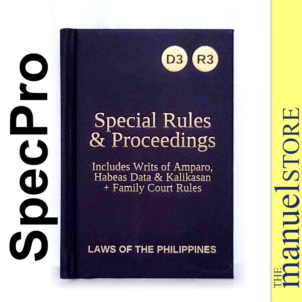 Pocket Codal (2024) Special Rules and Proceedings Writ of Habeas Data ...