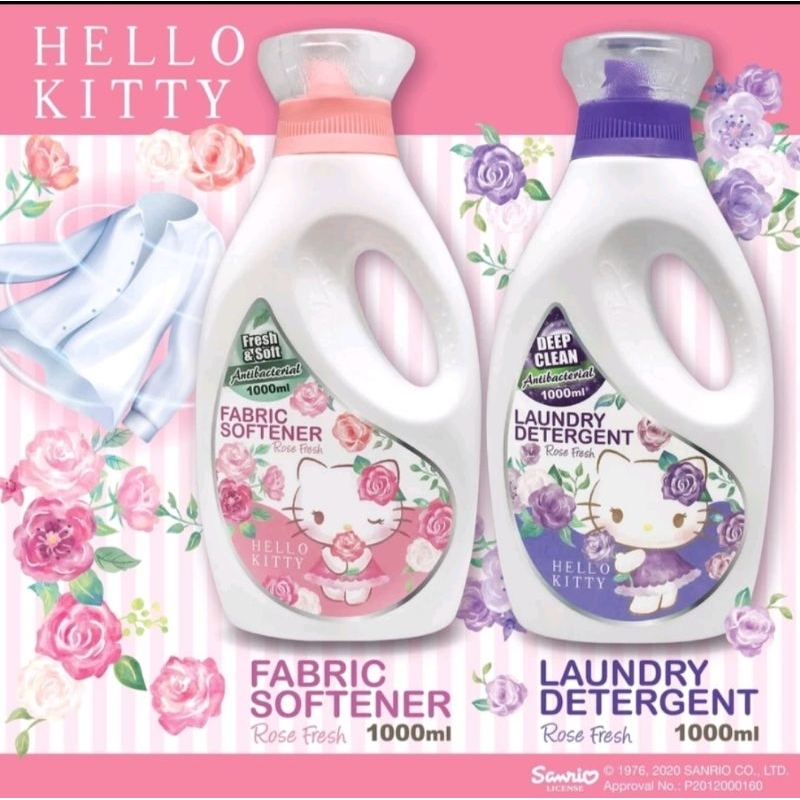 Hello Kitty Laundry Detergent | Fabric Softener 1000ml | Shopee Philippines
