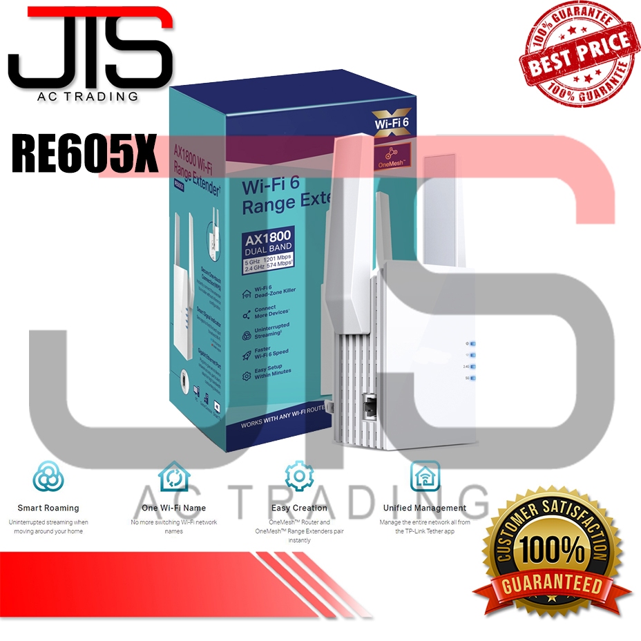 RE605X AX1800 WIFI 6 RANGE EXTENDER | Shopee Philippines