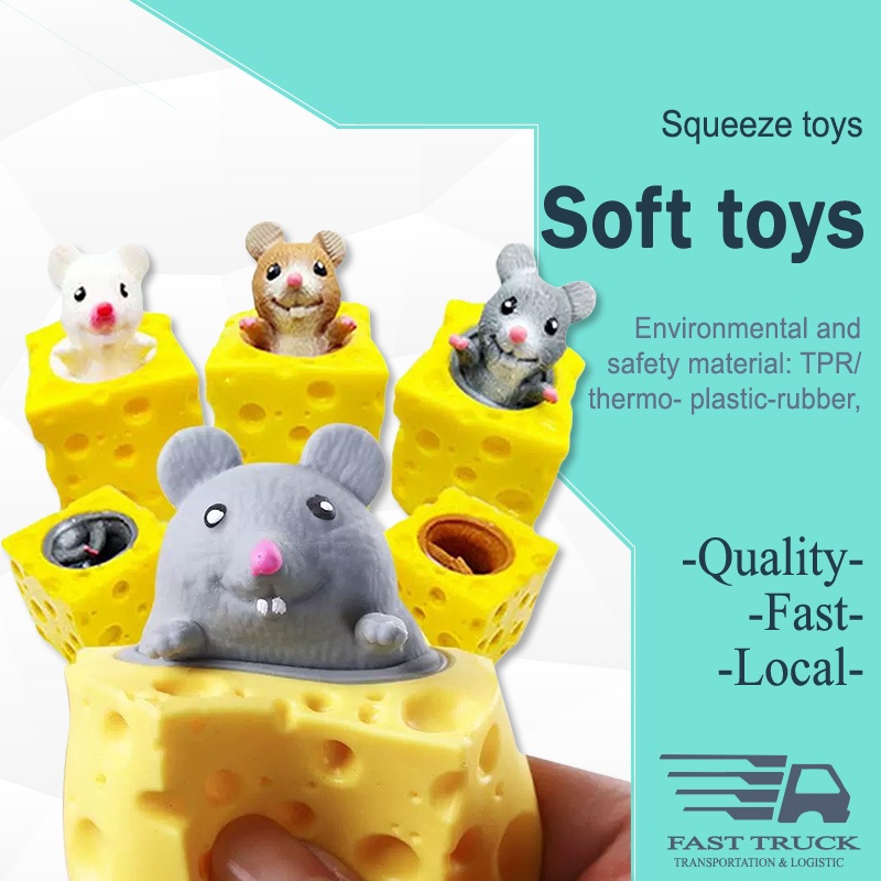 Cute Squishy Toy Strawberry Dog Mouse Pig Forg Bun Kawaii Mochi Squeeze ...