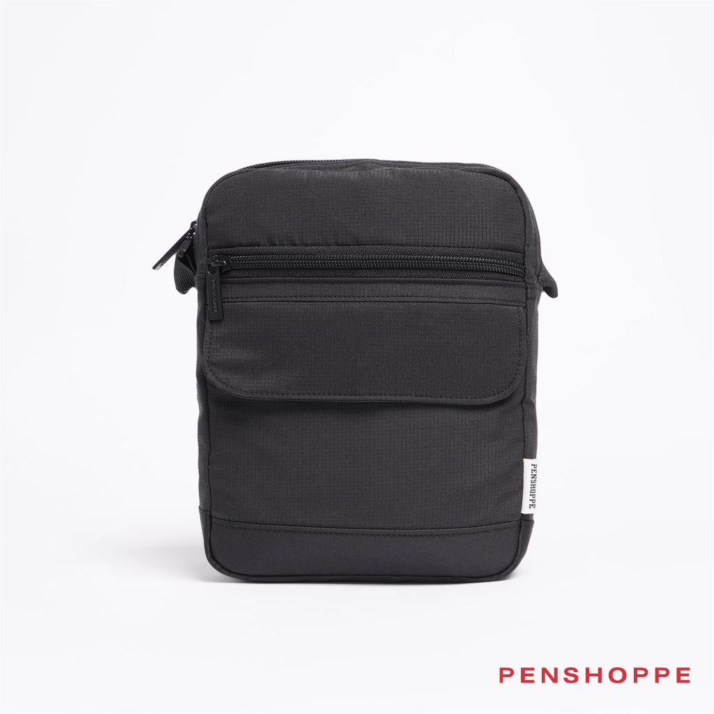 Penshoppe Sling Bag With Clip Label For Men (Black/Brown/Light Gray ...