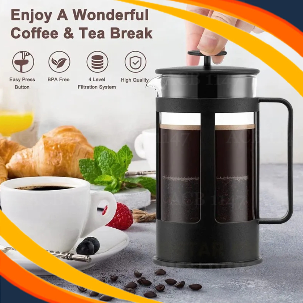 1147 350 ML Coffee Press Gift Set French Press Coffee Maker Tea Maker ...