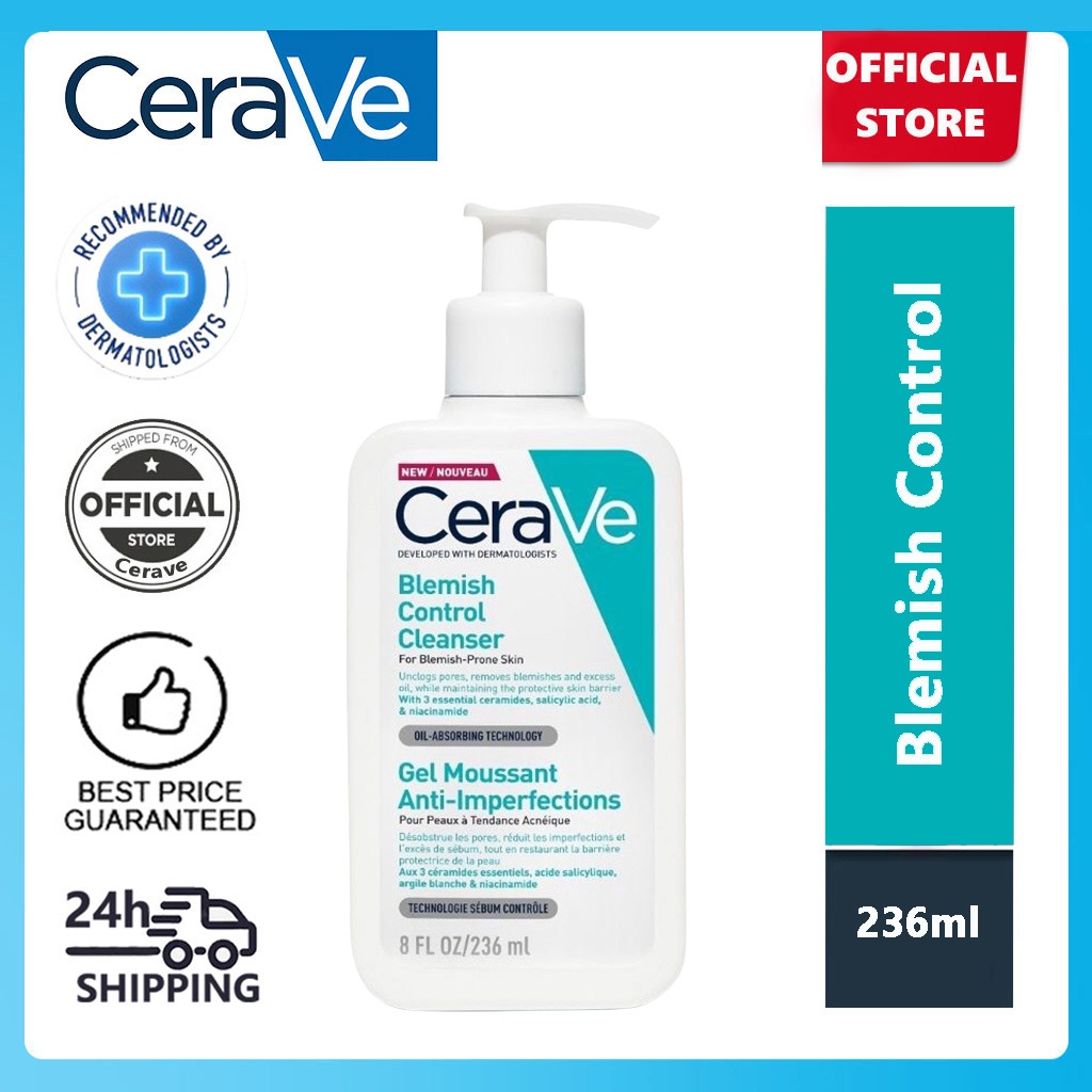 CeraVe Blemish Control Cleanser Face Wash Blemish Control For Blemish ...