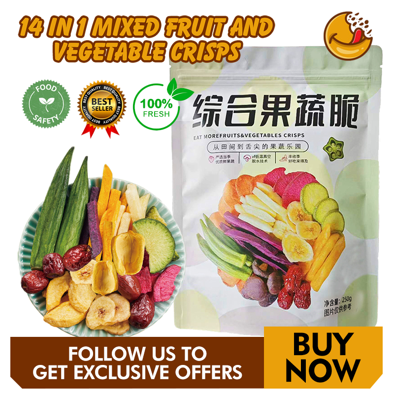 Vegetable Chips 14in1 Dried Fruits and Vegetables Assorted Vegetable ...
