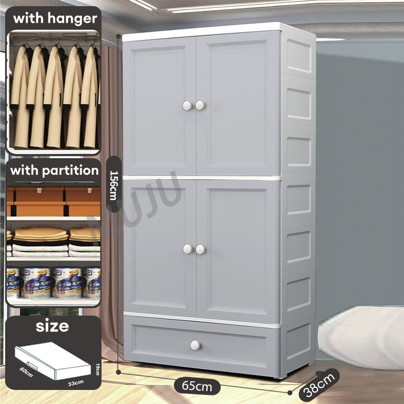 70CM Durabox Clothes Storage Cabinet Locker Wardrobe With Door Plastic ...
