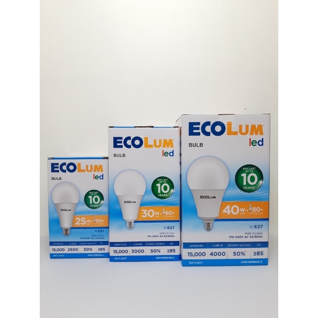 Ecolum LED Bulb 25w, 30w, 40w (Daylight) | Shopee Philippines