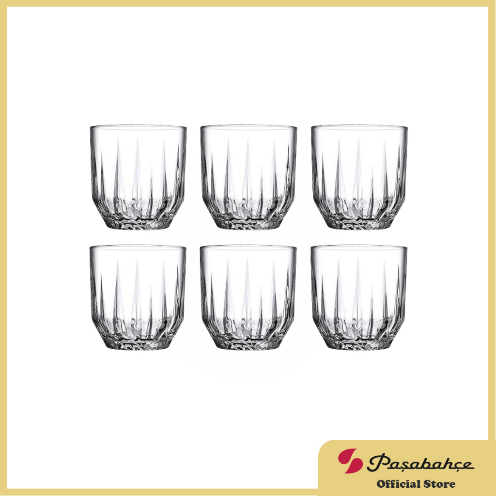 Pasabahce Echo Whisky Glass 300cc 10oz, Set of 6 (520294) | Shopee ...
