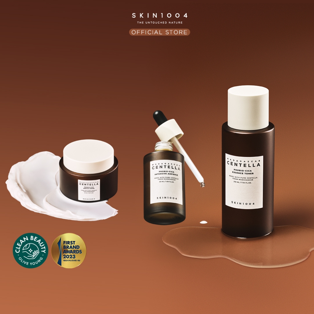 SKIN1004 [Probio-Cica Basic 3] Toner 210ml+ Ampoule 50ml+Cream 50ml ...