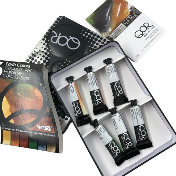 QOR Watercolor 6 Intro Earth Colors Set 6x5ml Tube | Shopee Philippines