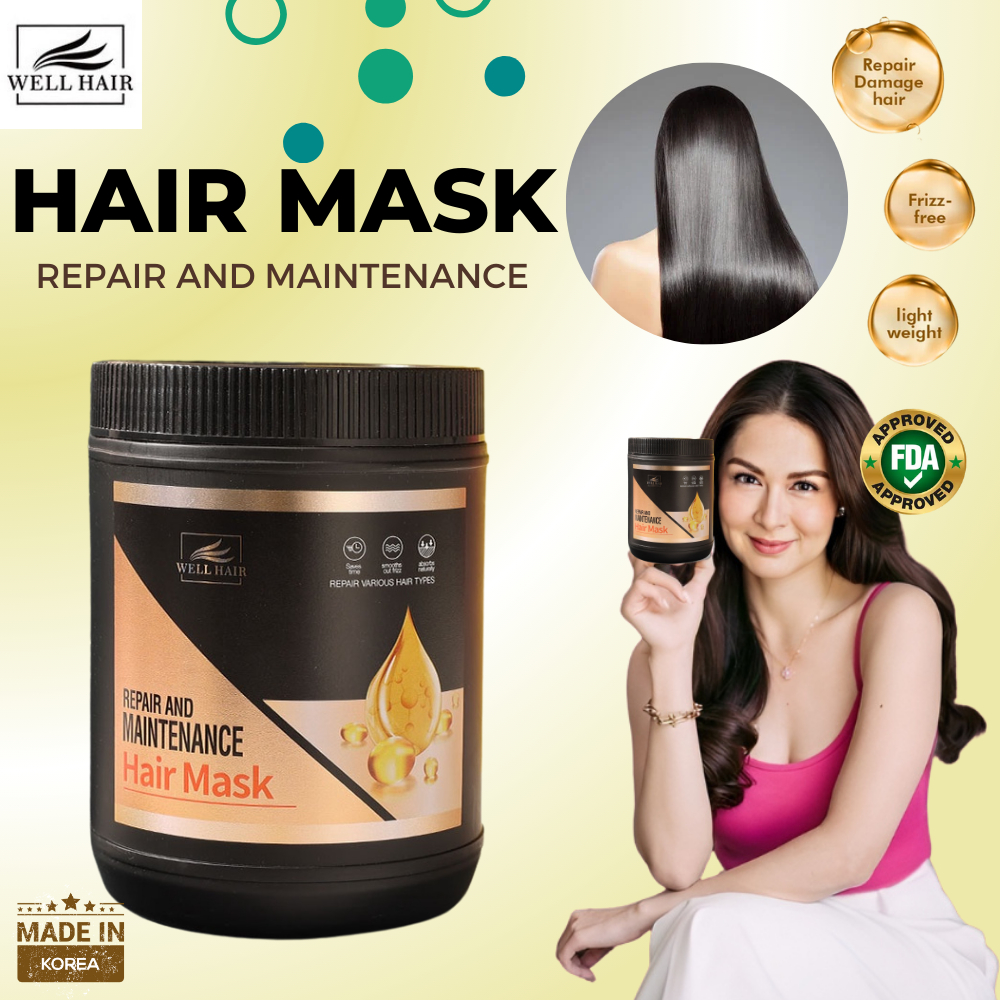 Well Hair Mask Repair Damage Frizzy Hair Add Keratin Collagen Care ...