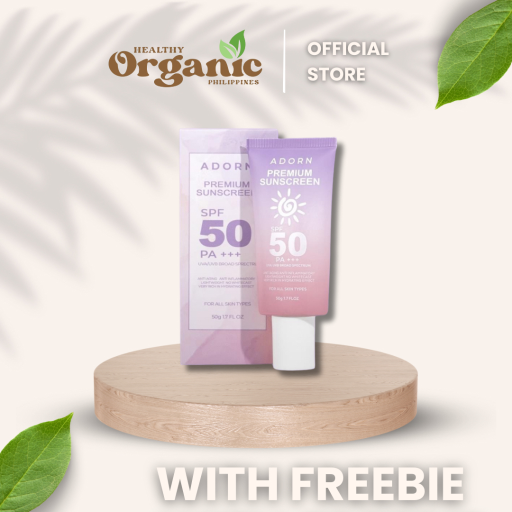 ADORN Premium Sunscreen Face Body Anti Aging SPF 50 Jamil Sun Protect ...