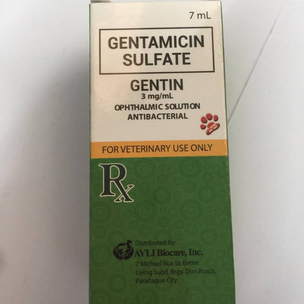 Gentin antibacterial eye solution for pets 7ml | Shopee Philippines