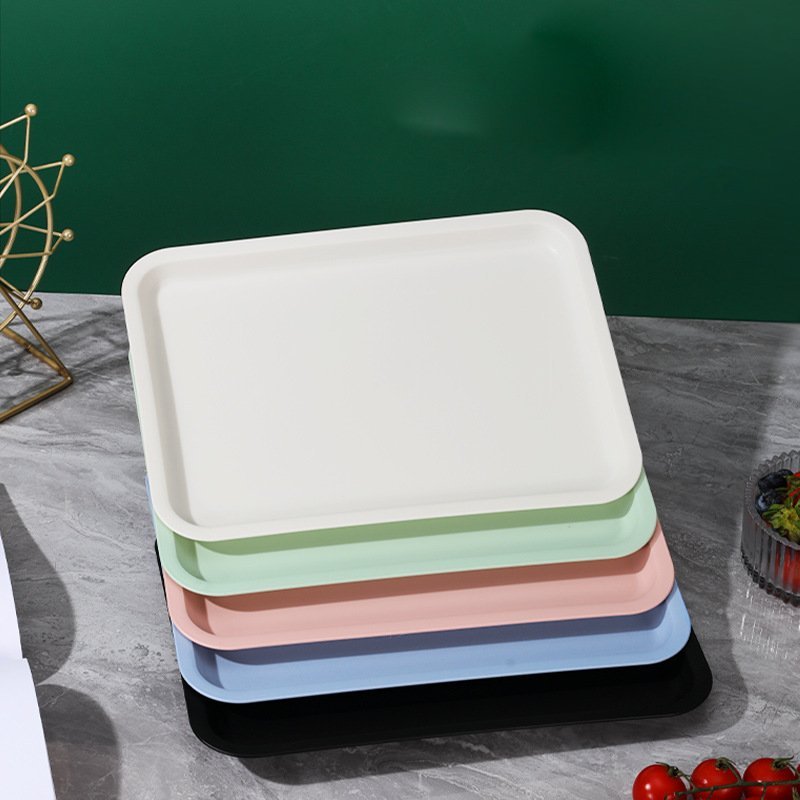 Fami_Life 20*30.5cm Household Tray Rectangular White Food Display Tray ...