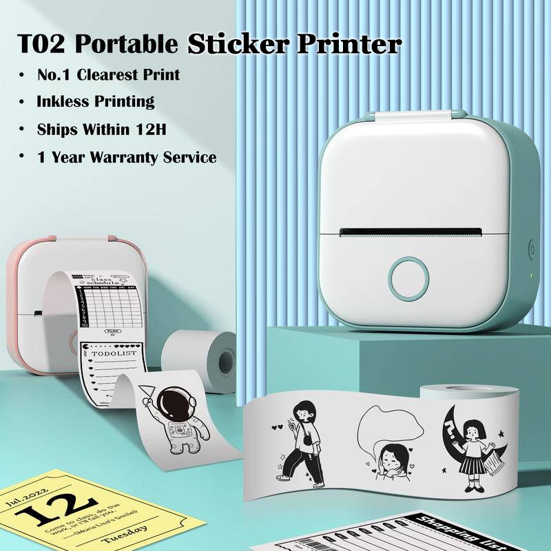 Phomemo Mini Printer Sticker Maker Portable Pocket Thermal Instant ...