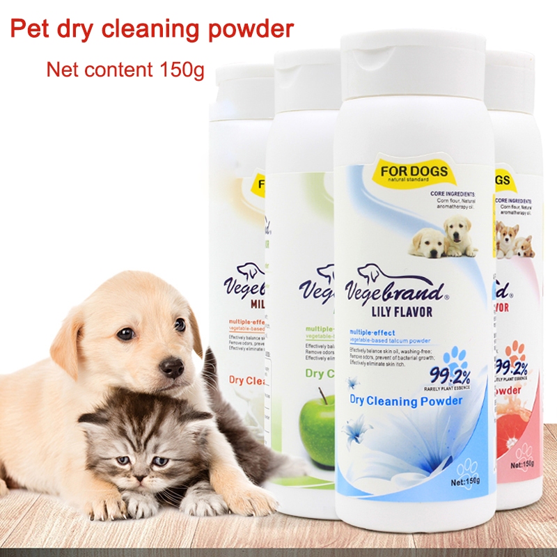 Pet Dry Cleaning Powder Anti-Tick and Flea Dry Shampoo Powder For Dog ...