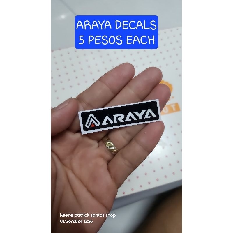 ARAYA DECALS 5 PESOS EACH LAMINATED | Shopee Philippines