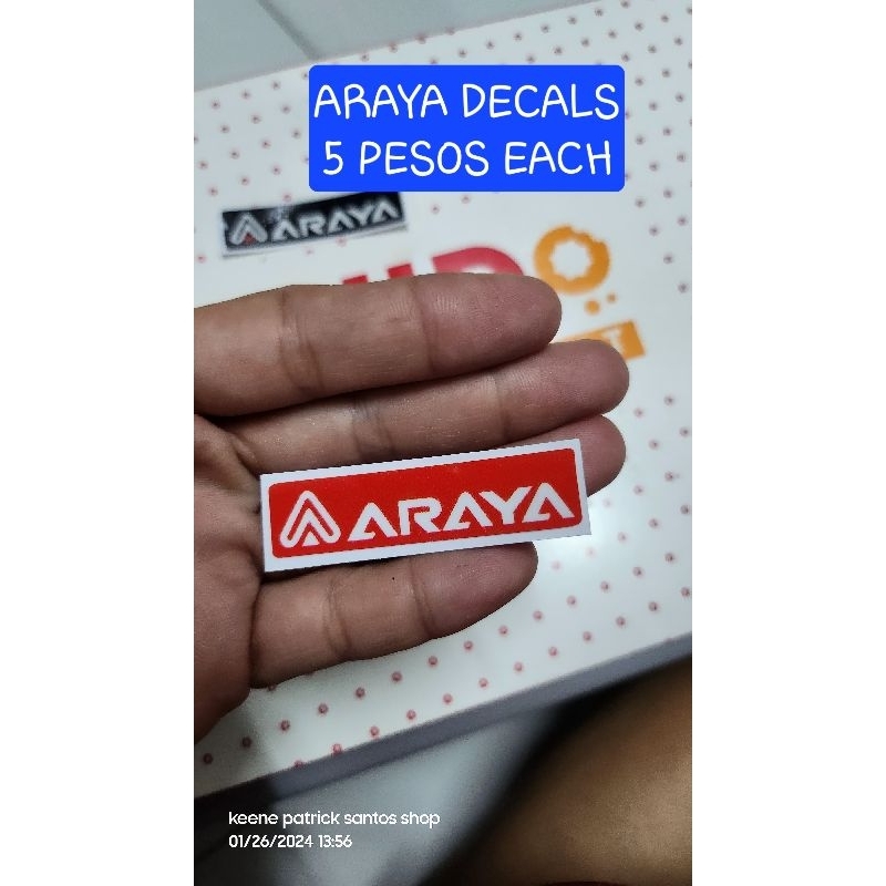 ARAYA DECALS 5 PESOS EACH LAMINATED | Shopee Philippines