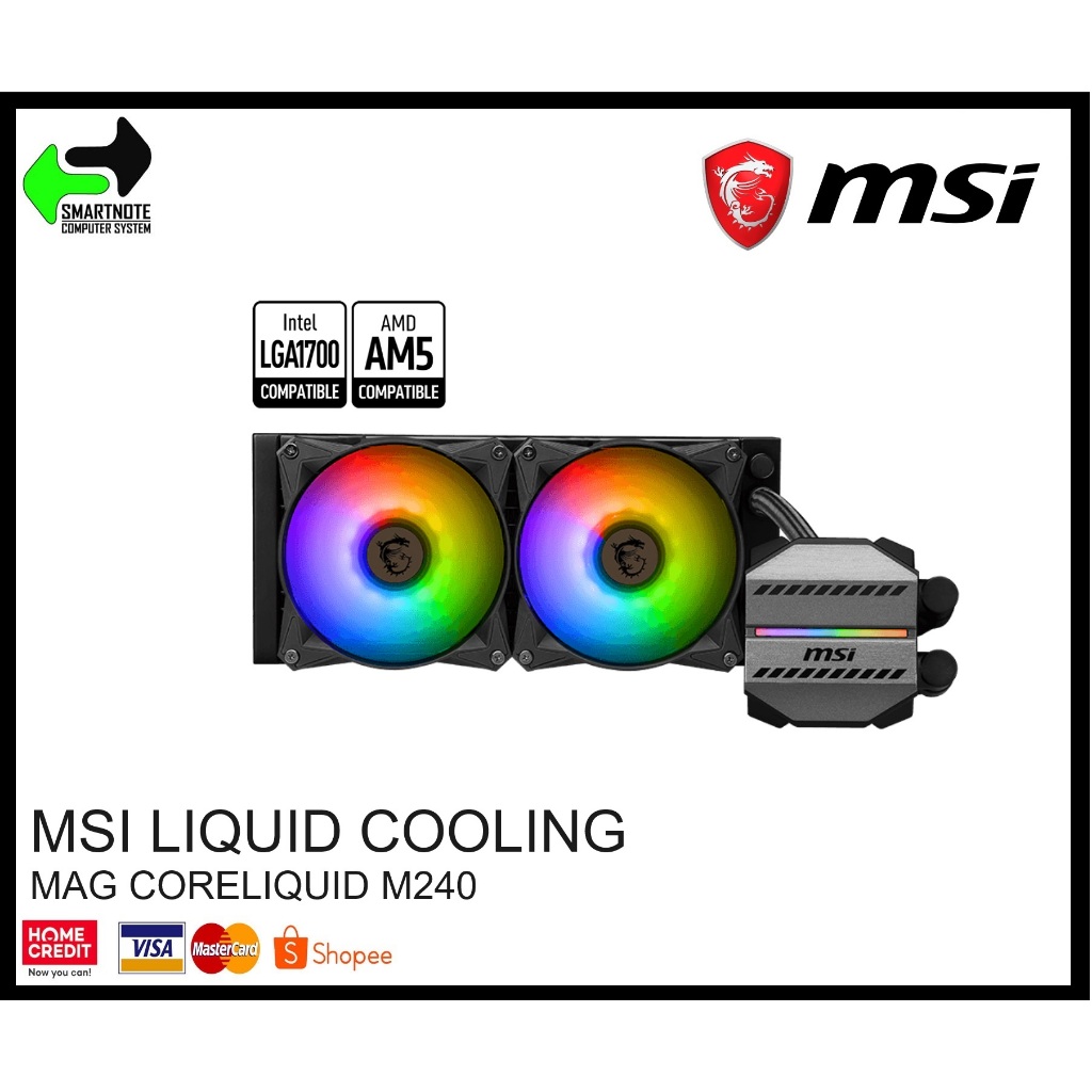 MSI LIQUID COOLING MAG CORELIQUID M240 | Shopee Philippines