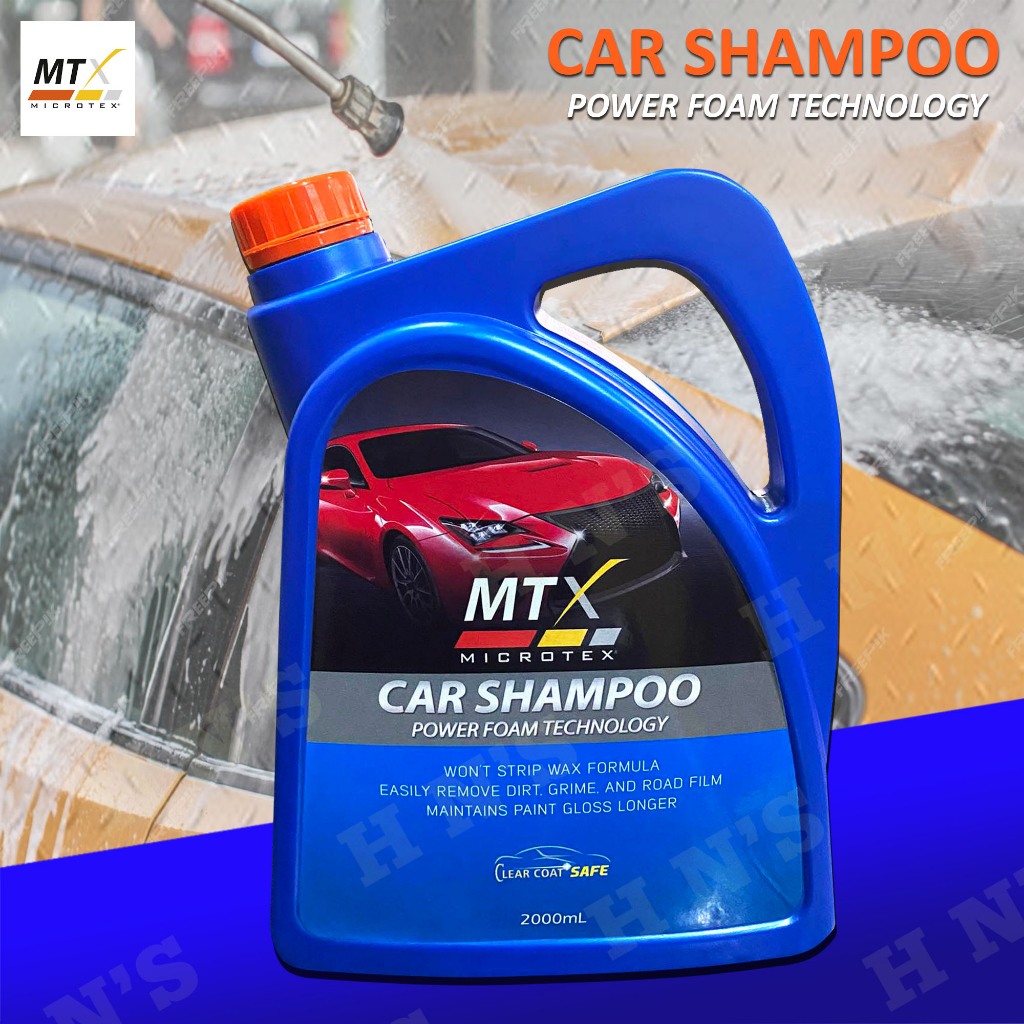 MICROTEX MTX Car Shampoo ( Power Foam Technology ) 2L | Shopee Philippines