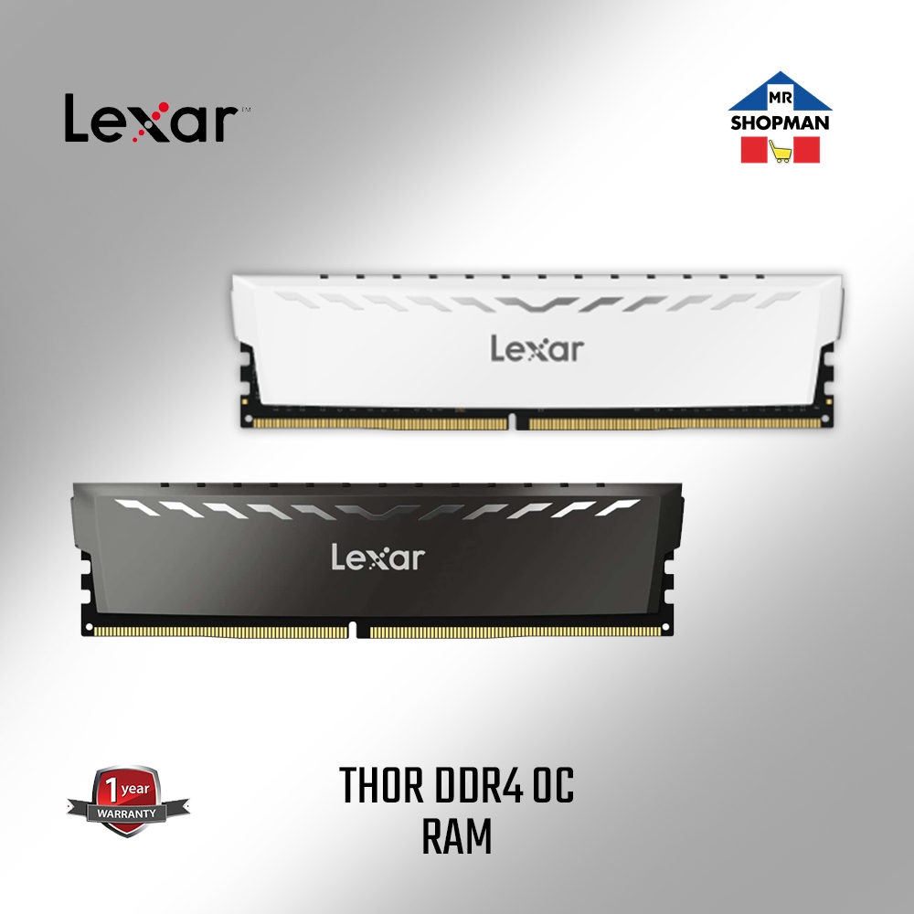 Lexar Thor 8GB / 16GB 2x8Gb / 32GB 2x16Gb DDR4 OC 3200Mhz / 3600Mhz DDR4 RAM Memory | Shopee ...