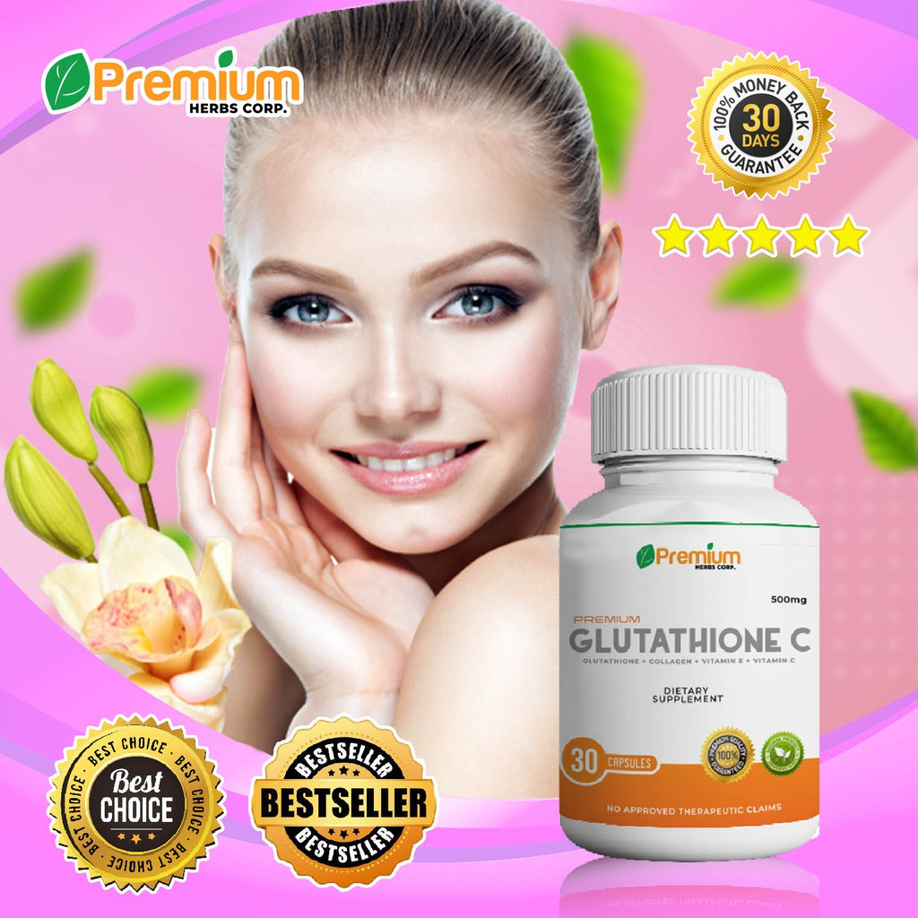 GLUTA C Premium Herbs Glutathione C Immunity Booster Skin Whitening ...